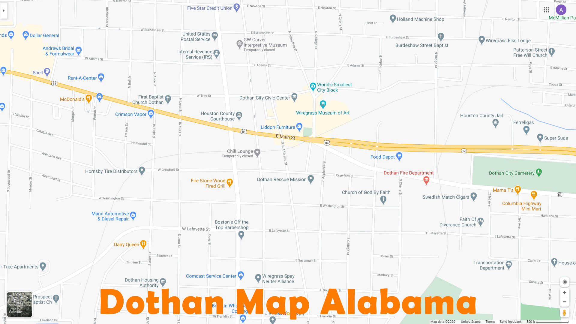 Dothan Alabama Map - United States
