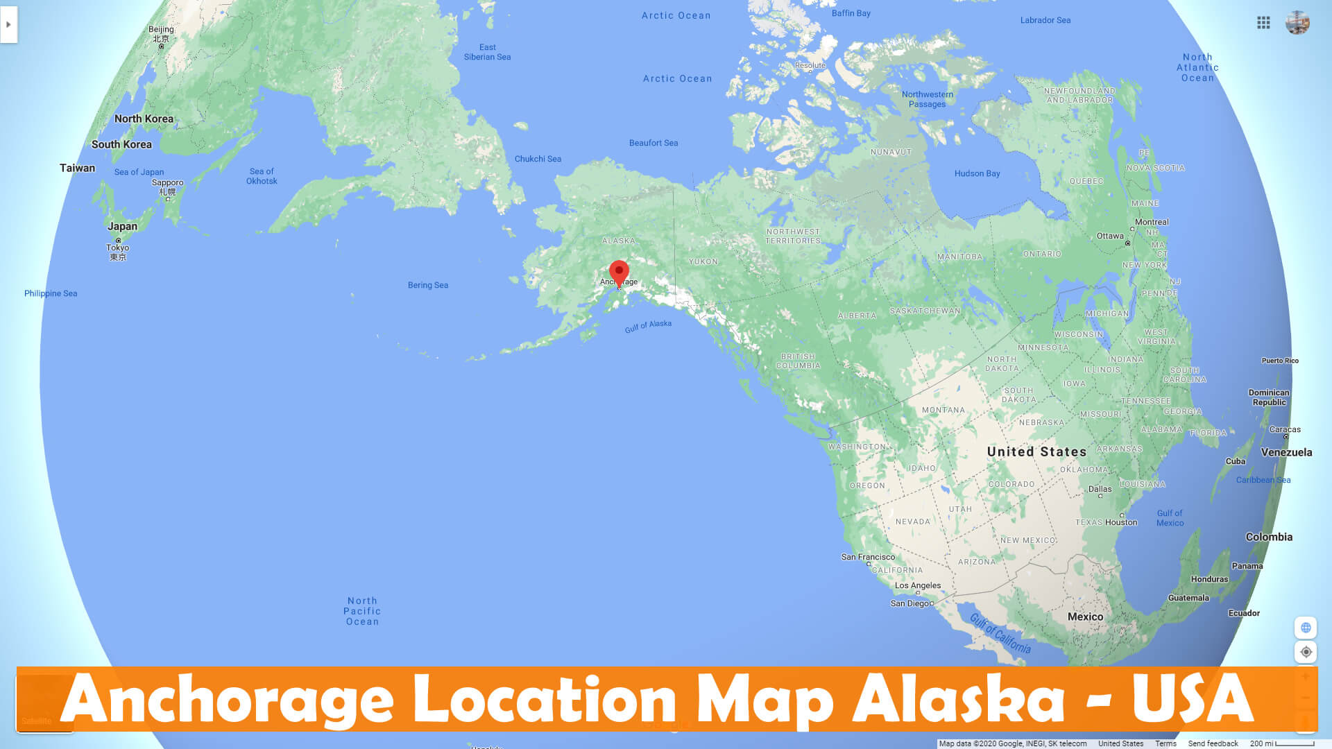 Anchorage, Alaska Map