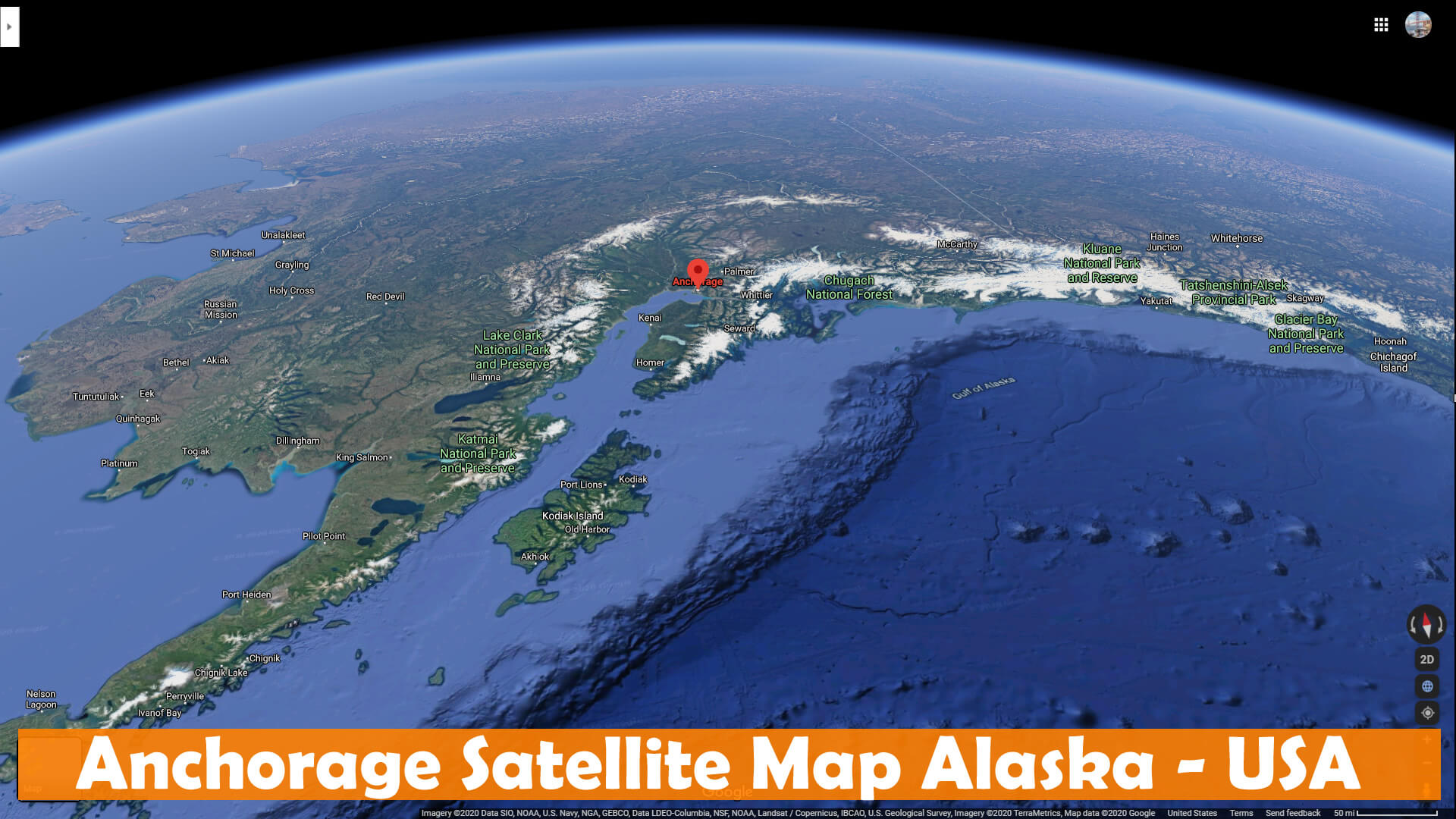 Anchorage, Alaska Map