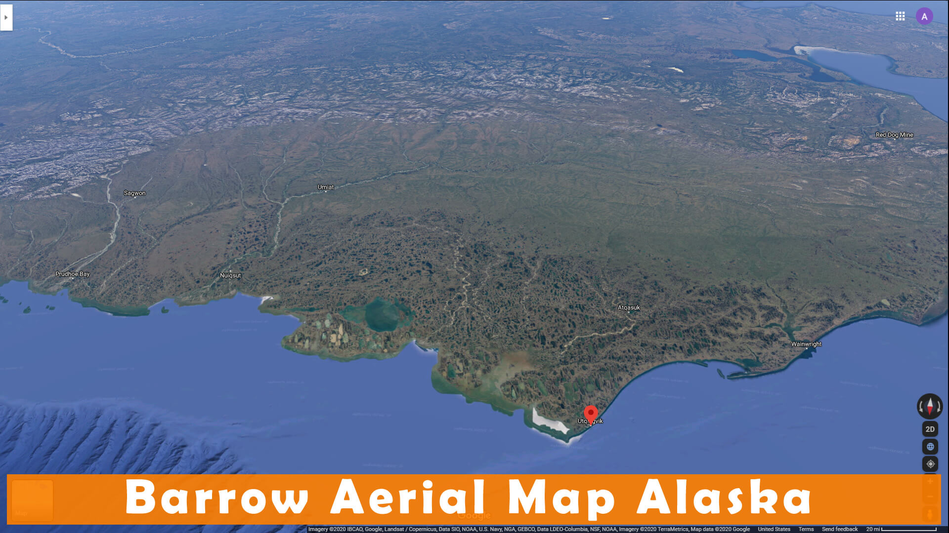 Barrow, Alaska Map
