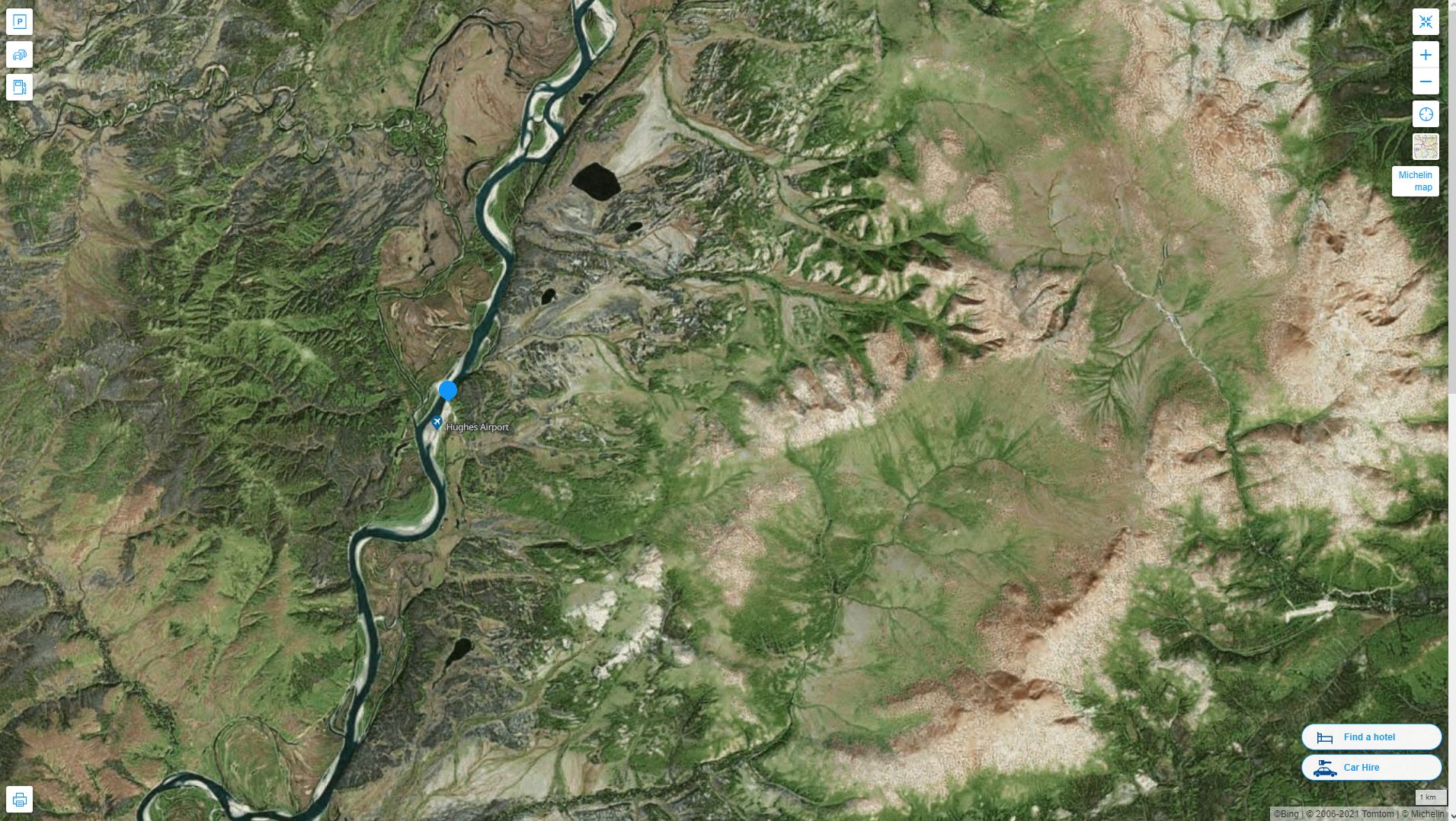 Hughes, Alaska Map