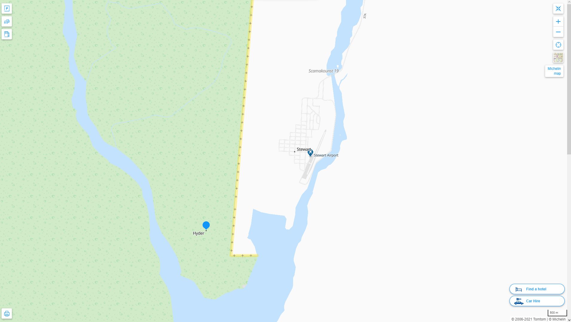 Hyder Alaska Map - United States