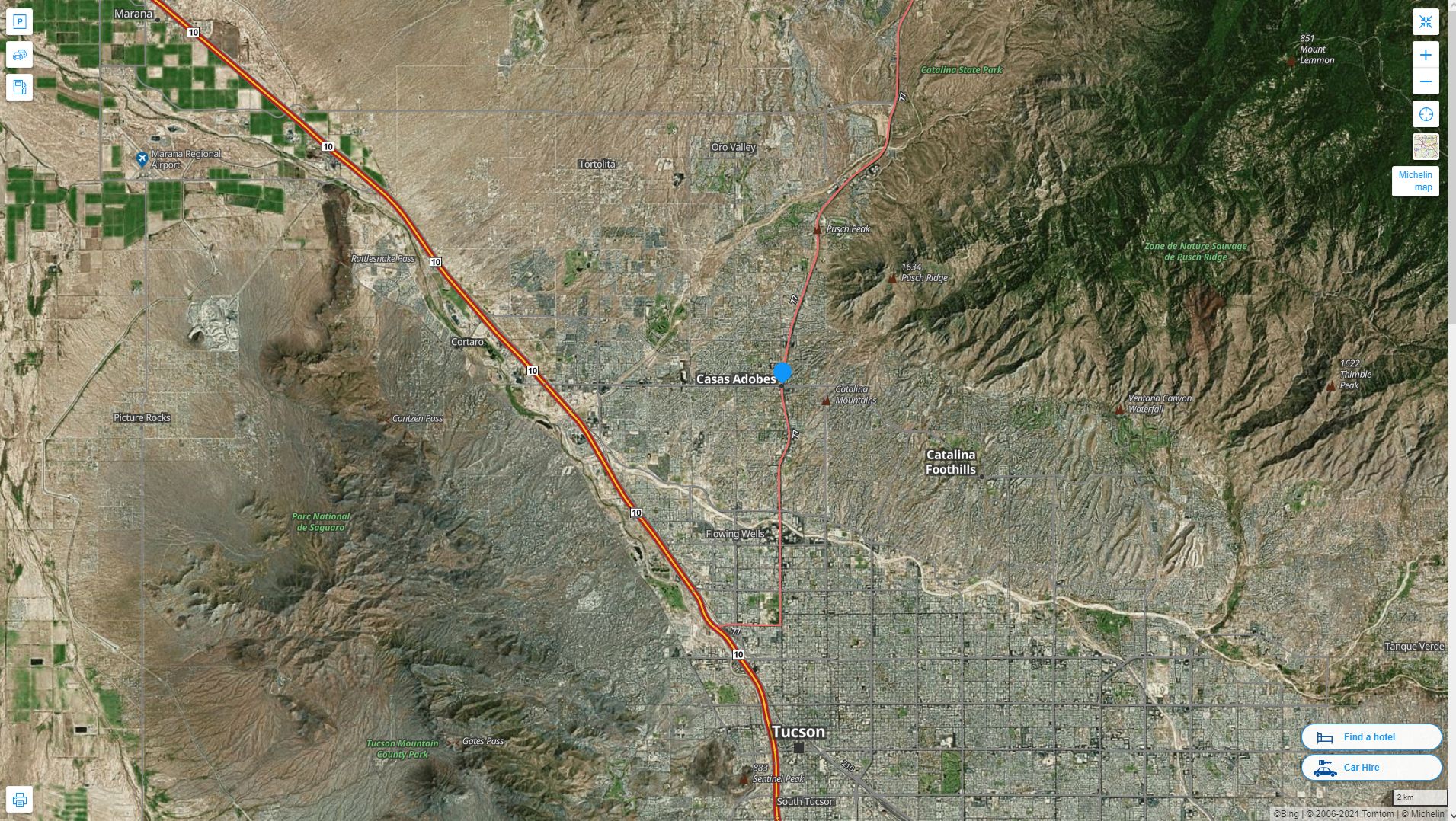 Casas Adobes Arizona Map - United States