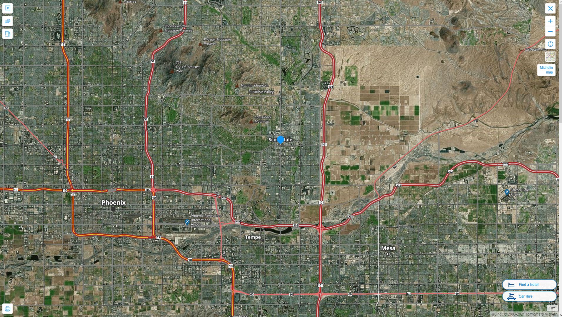 Scottsdale Arizona Map - United States