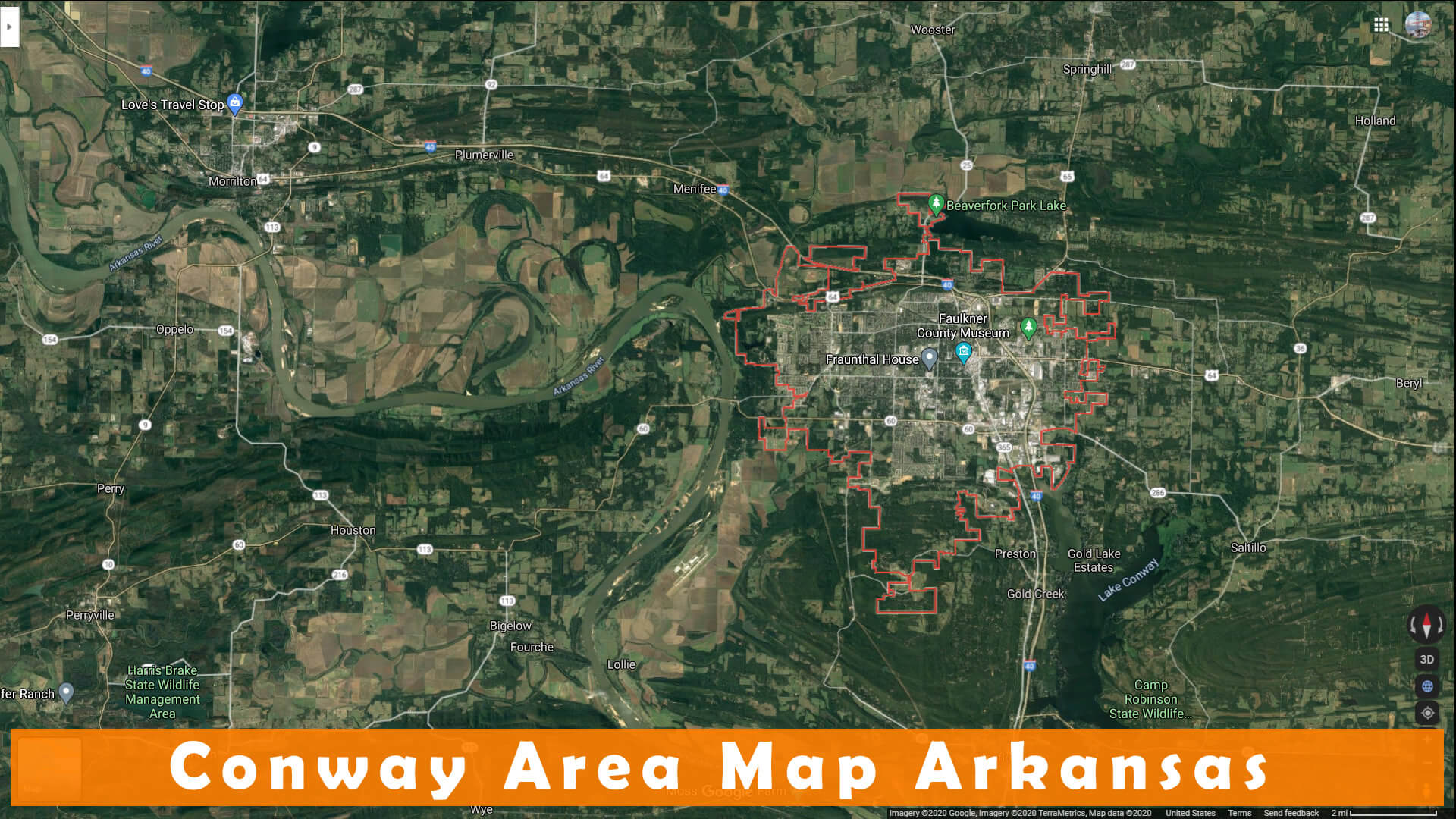 Conway Arkansas Map - United States