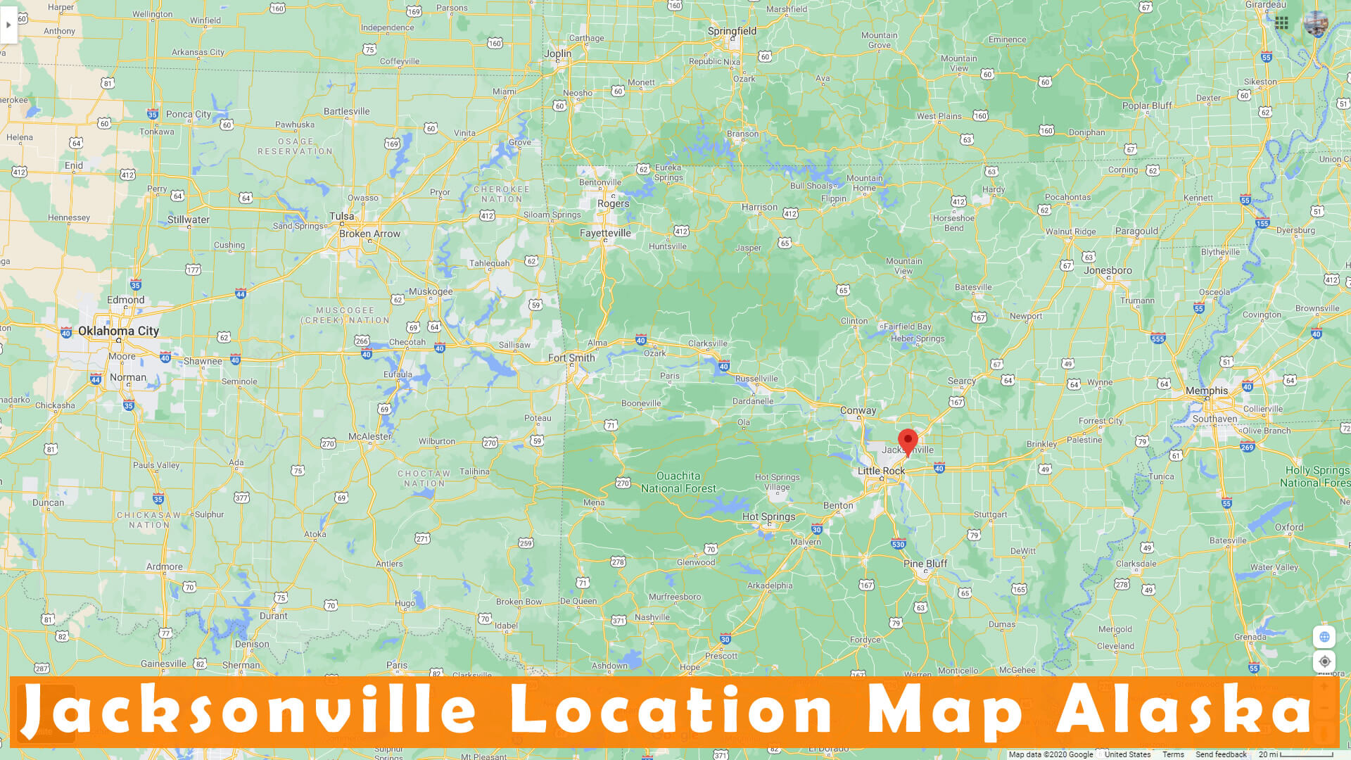 Jacksonville, Arkansas Map