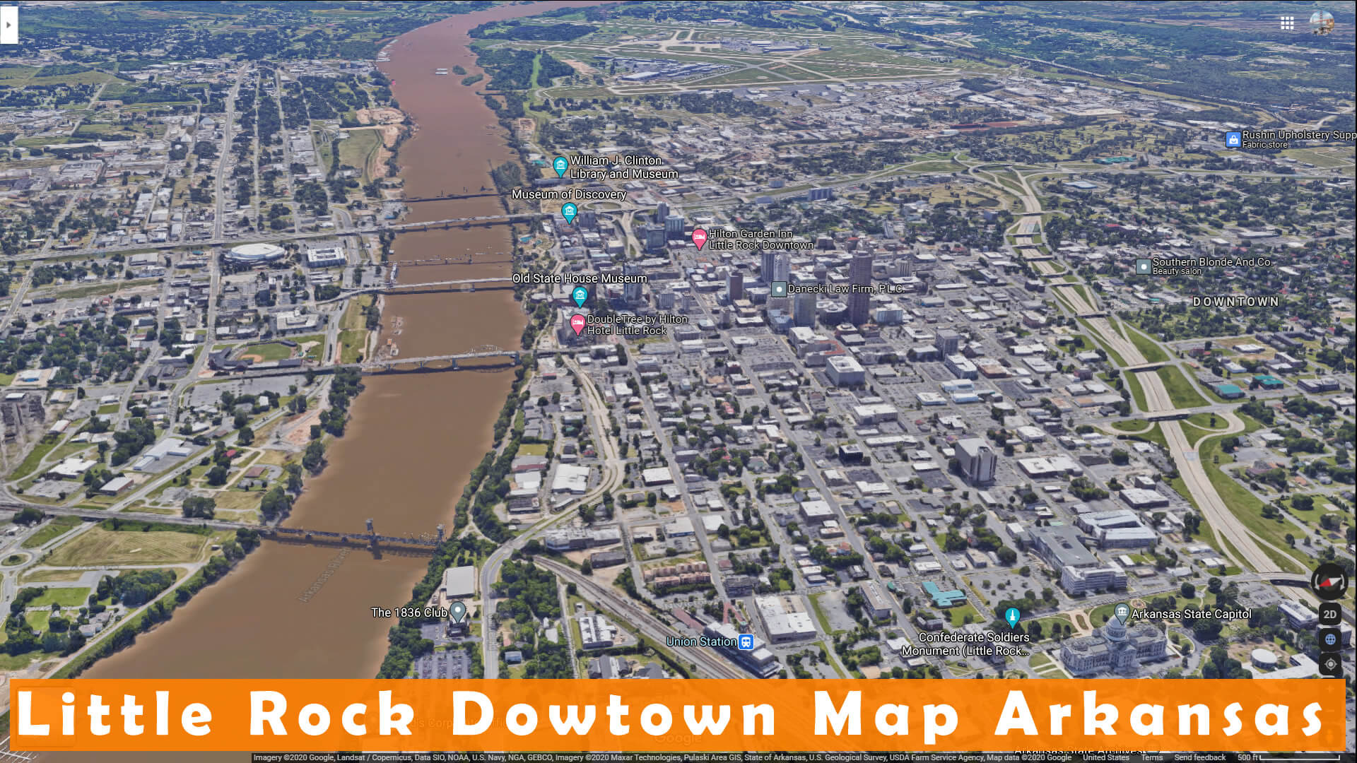 Little Rock, Arkansas Map