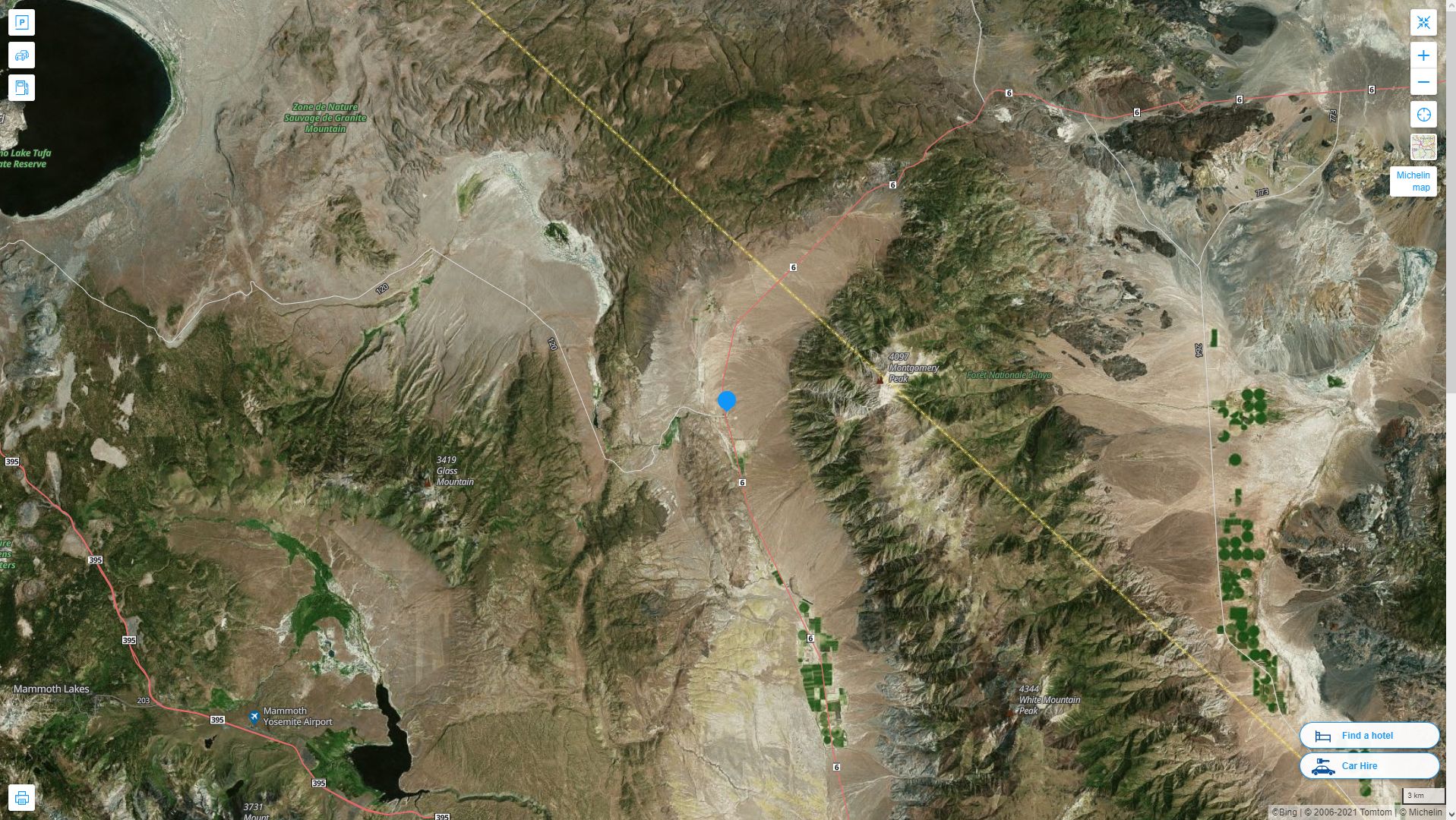 Benton California Map and Benton California Satellite Image