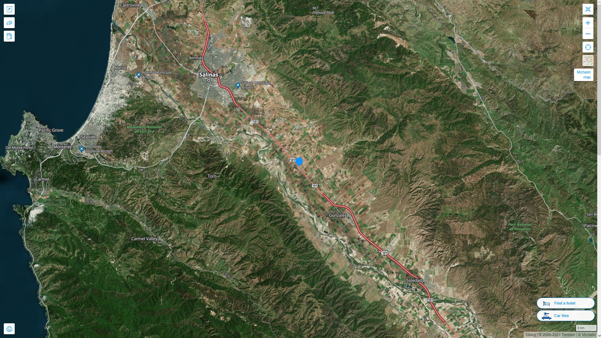 Chualar California Map - United States