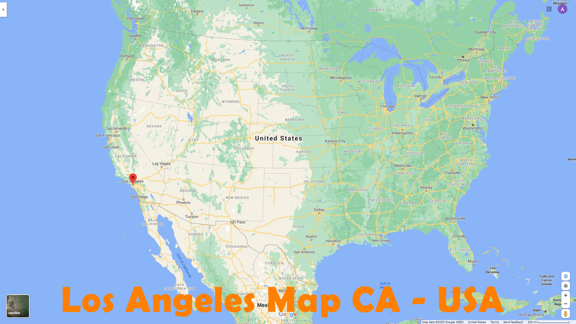 Los Angeles Maps, California
