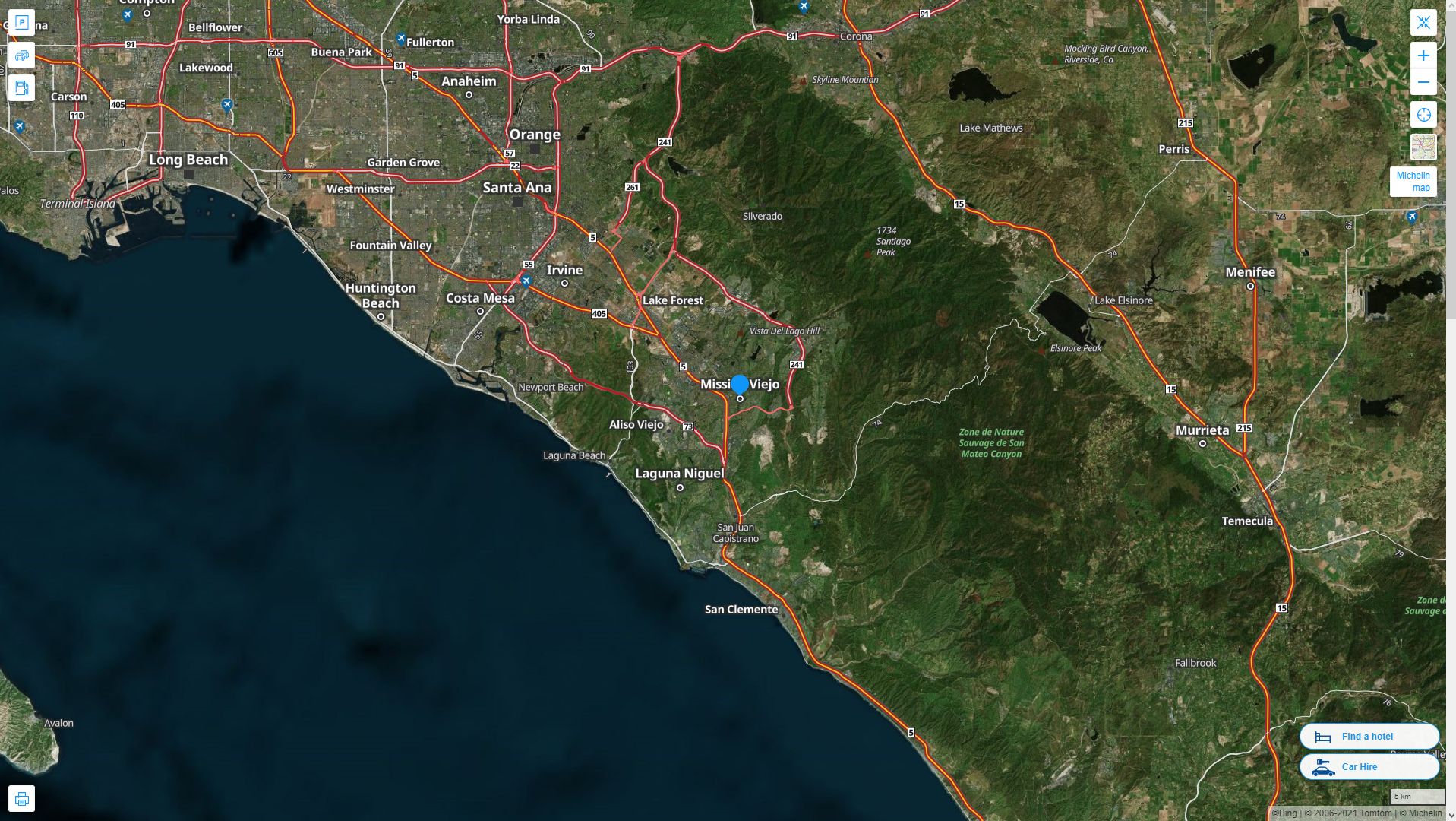 Mission Viejo California Map - United States