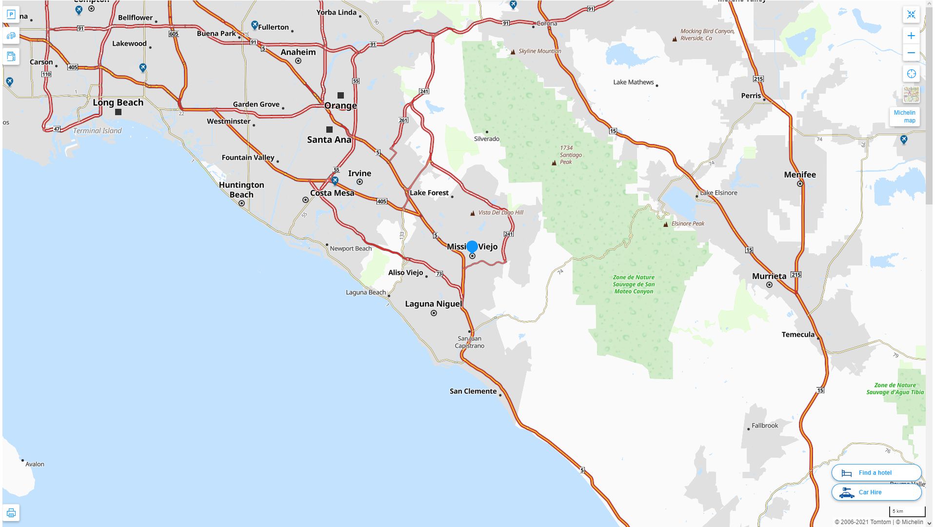 Mission Viejo California Map and Mission Viejo California Satellite Image