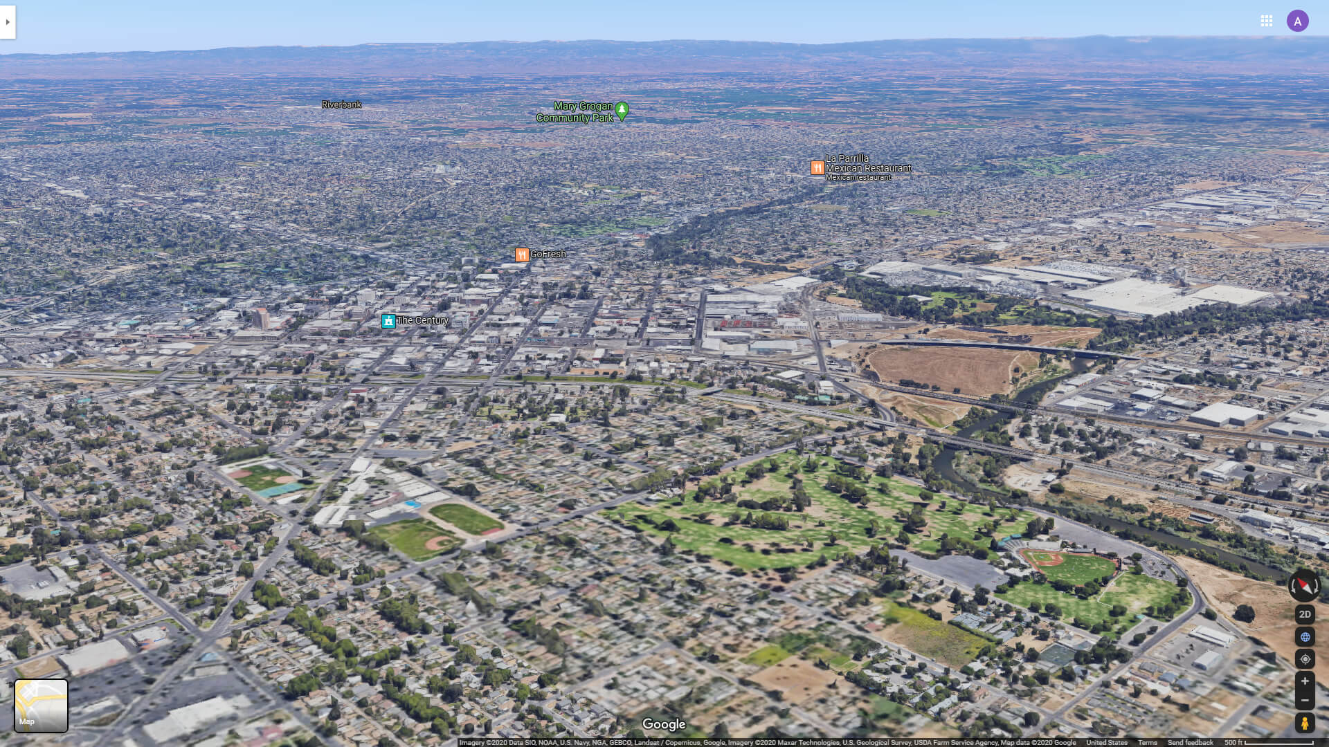 Modesto, California Map