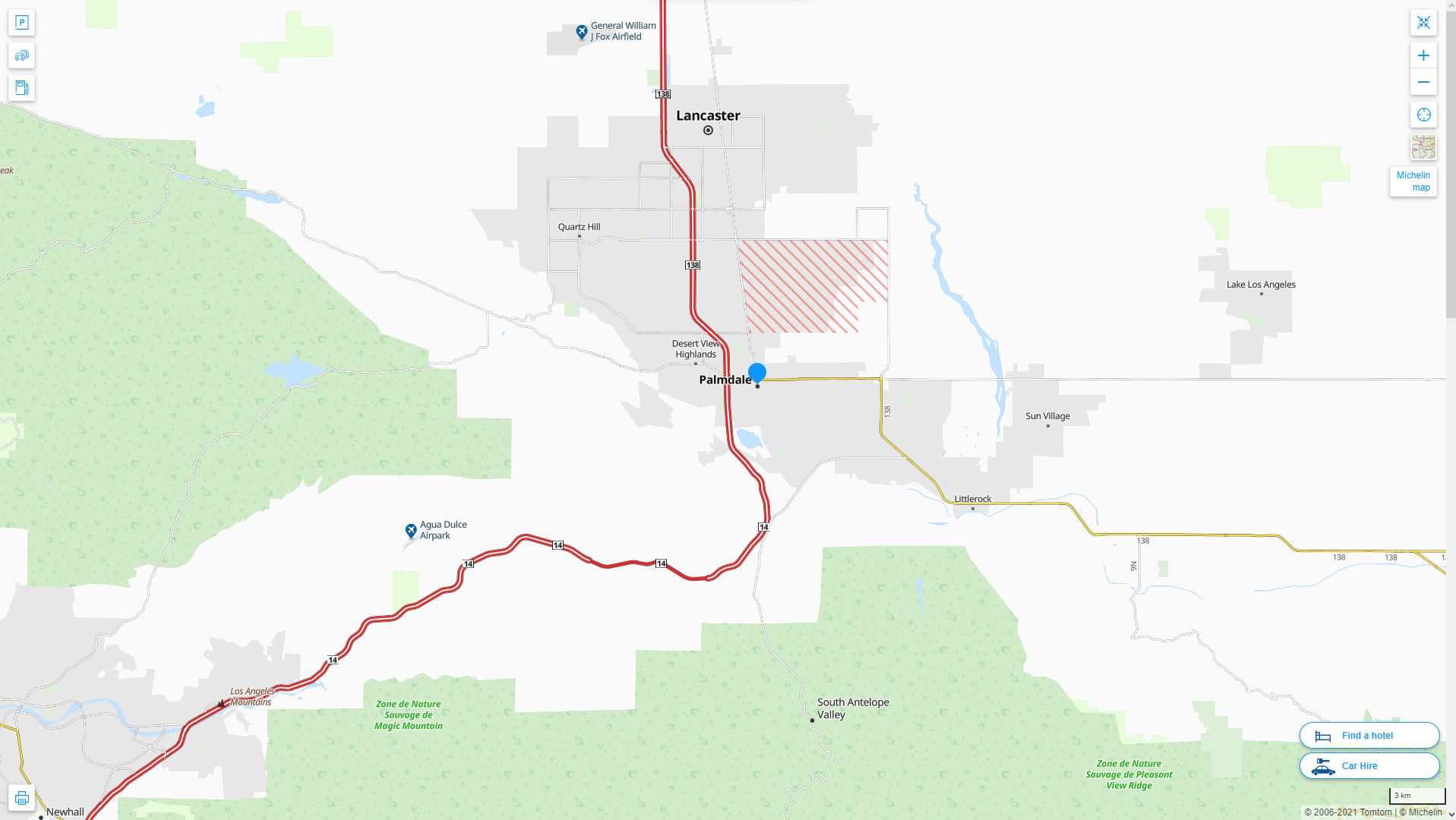 Palmdale California Map - United States