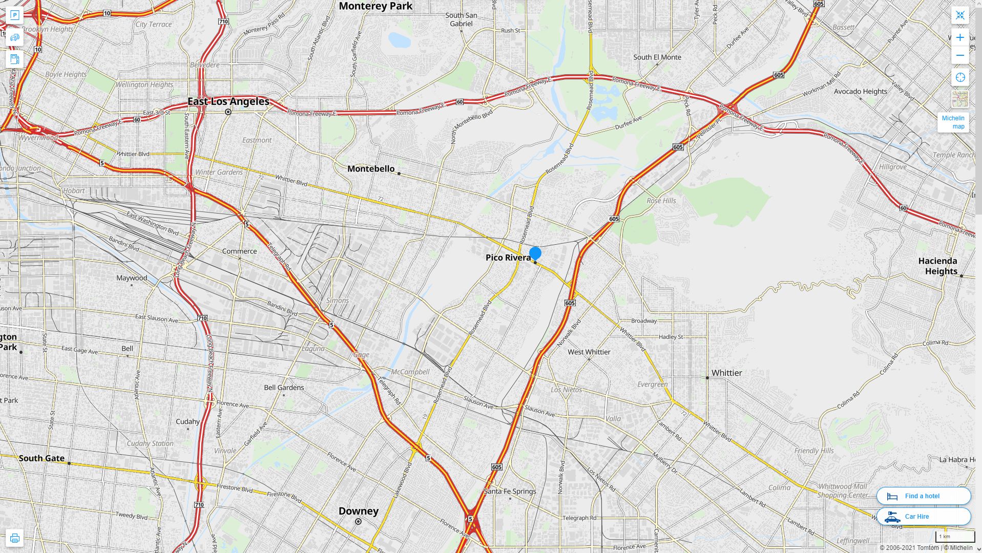 Pico Rivera California Map - United States
