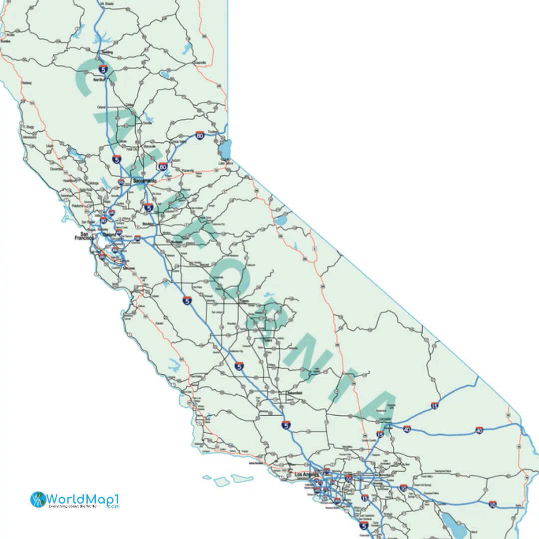 Where is Located California in the US and Cities Map of Cali
