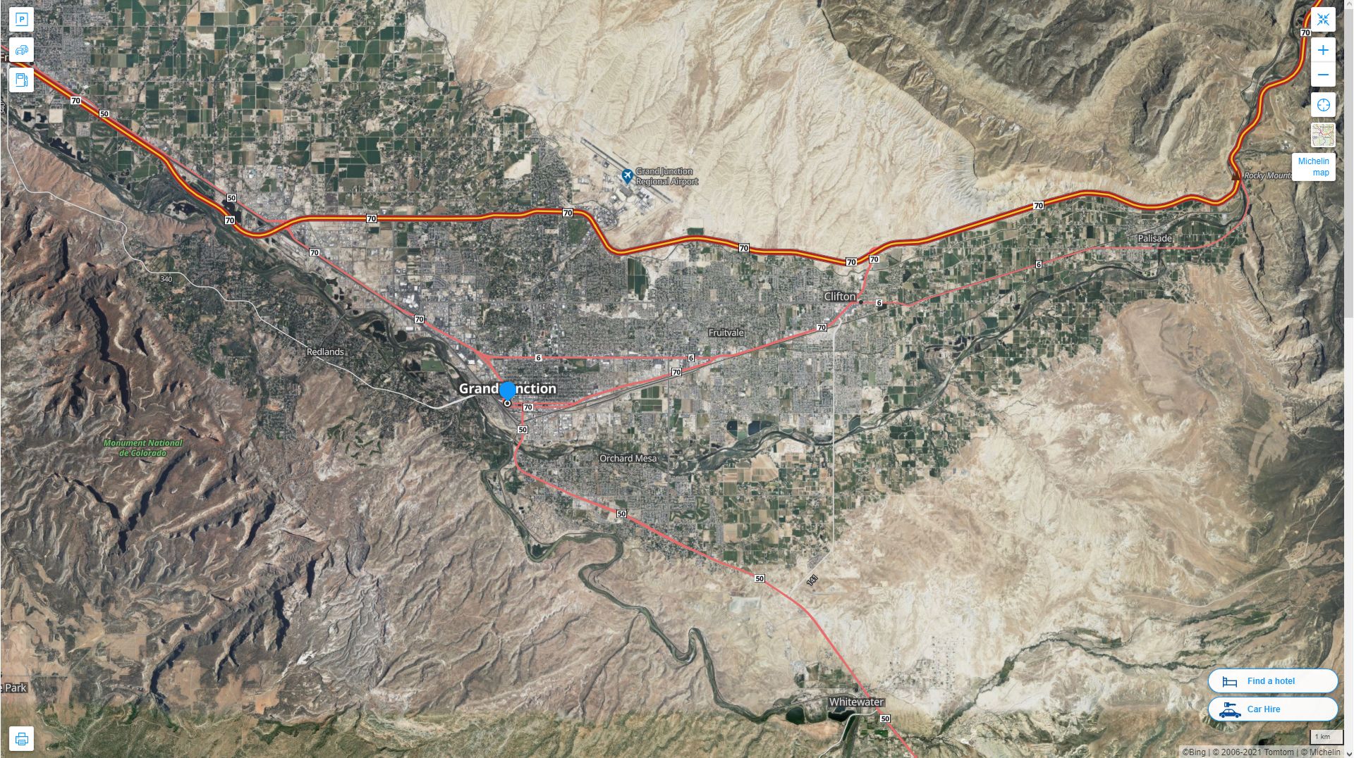 Grand Junction Colorado Map - United States