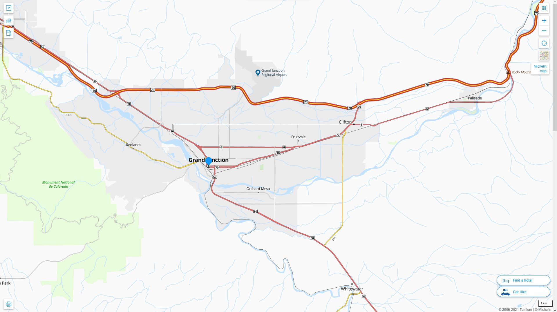 Grand Junction Colorado Map - United States