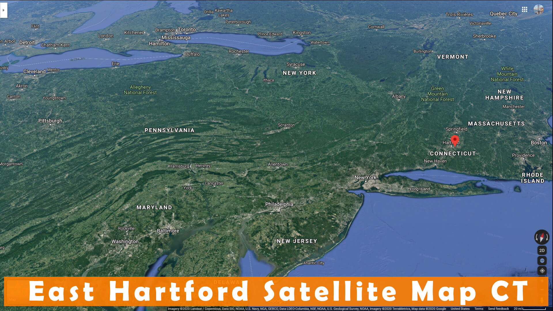 East Hartford Connecticut Map - United States