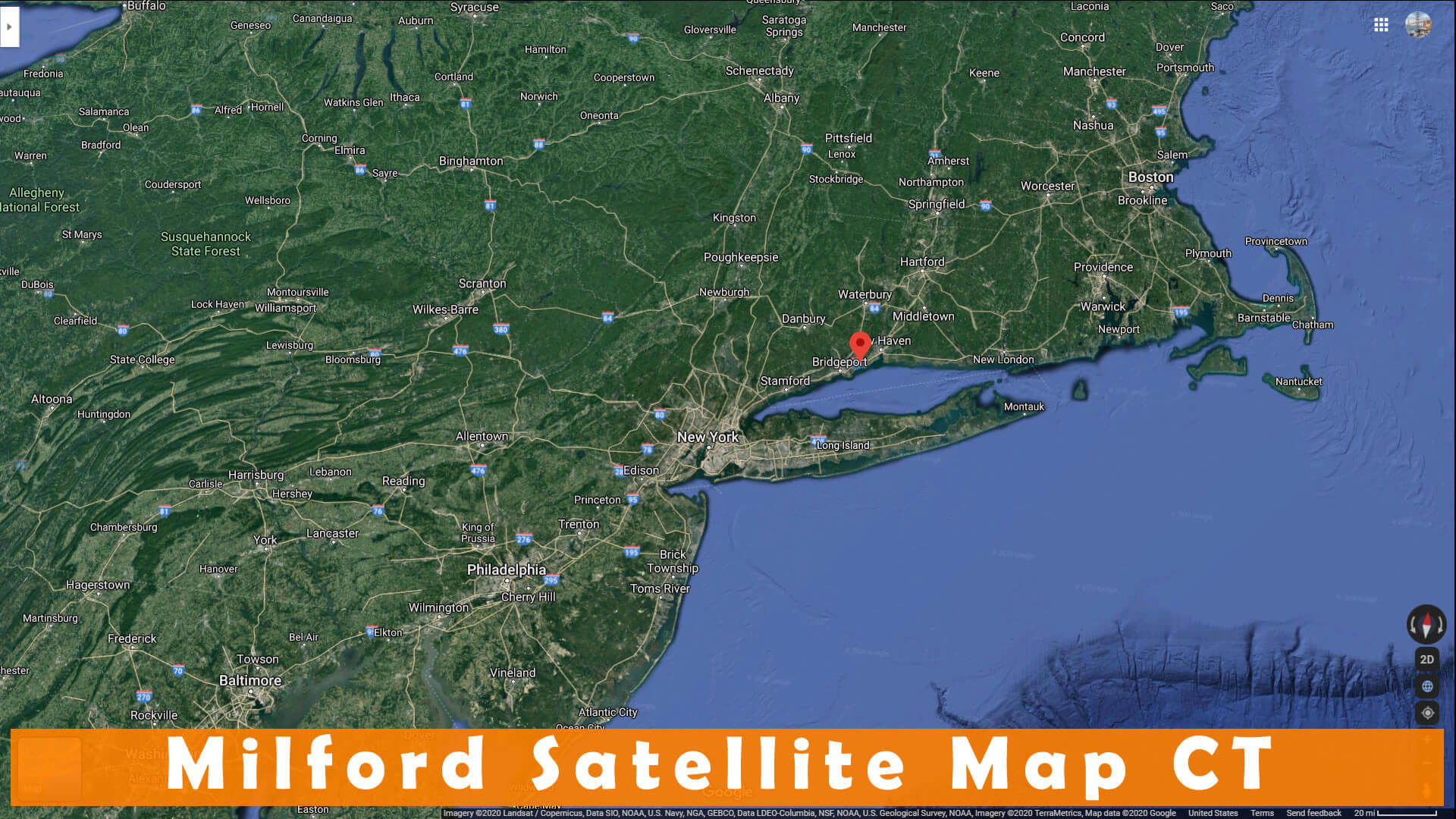 Milford Connecticut Map