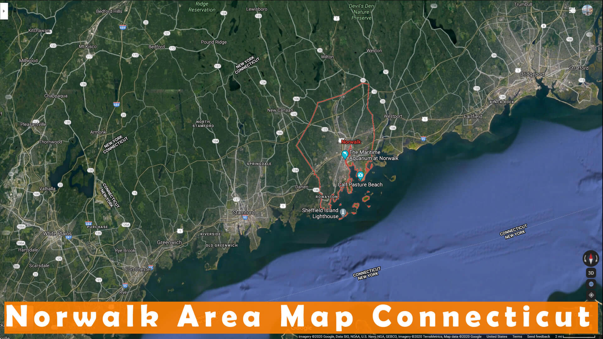 Norwalk Connecticut Map - United States