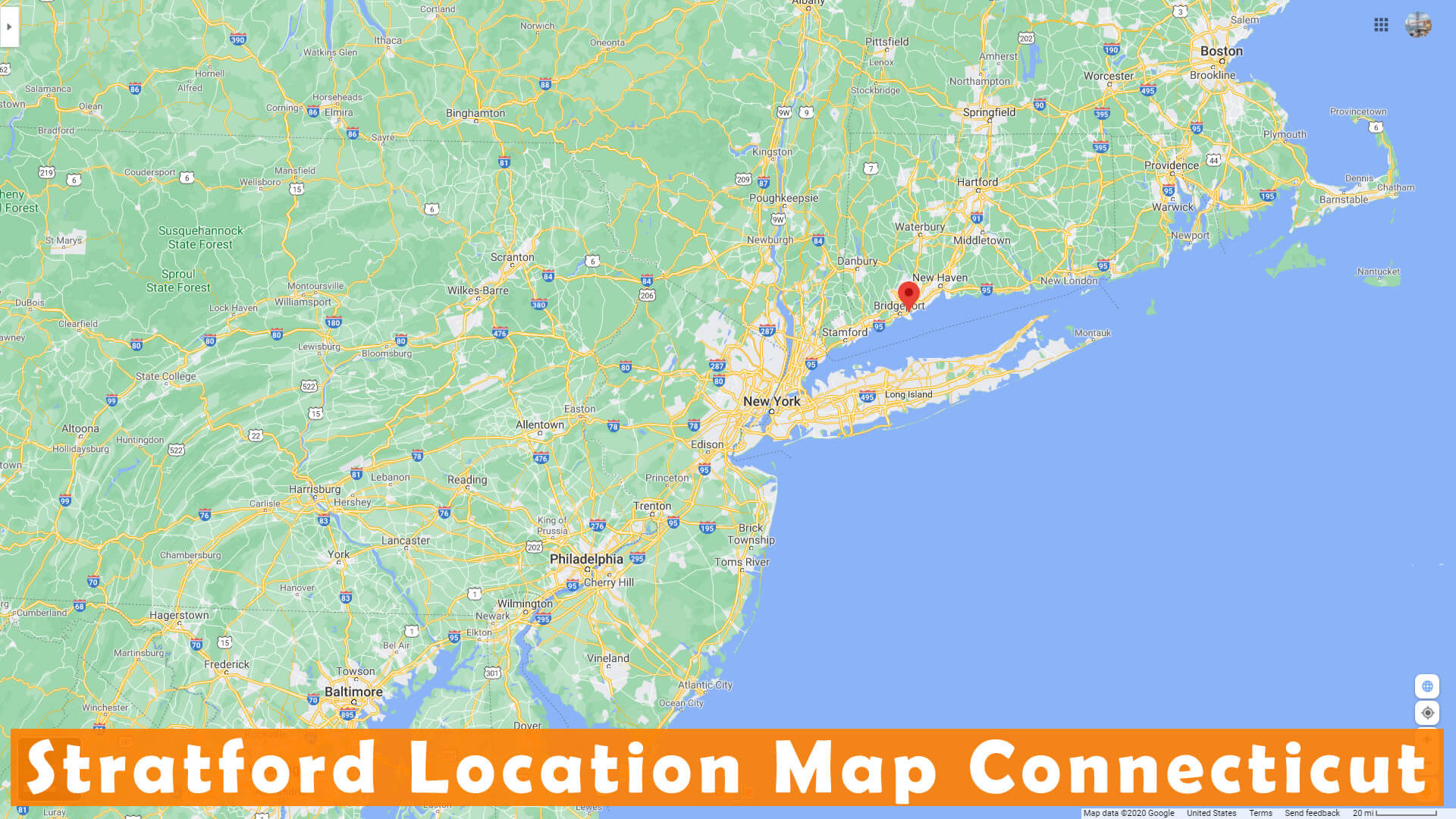 Stratford, Connecticut Map