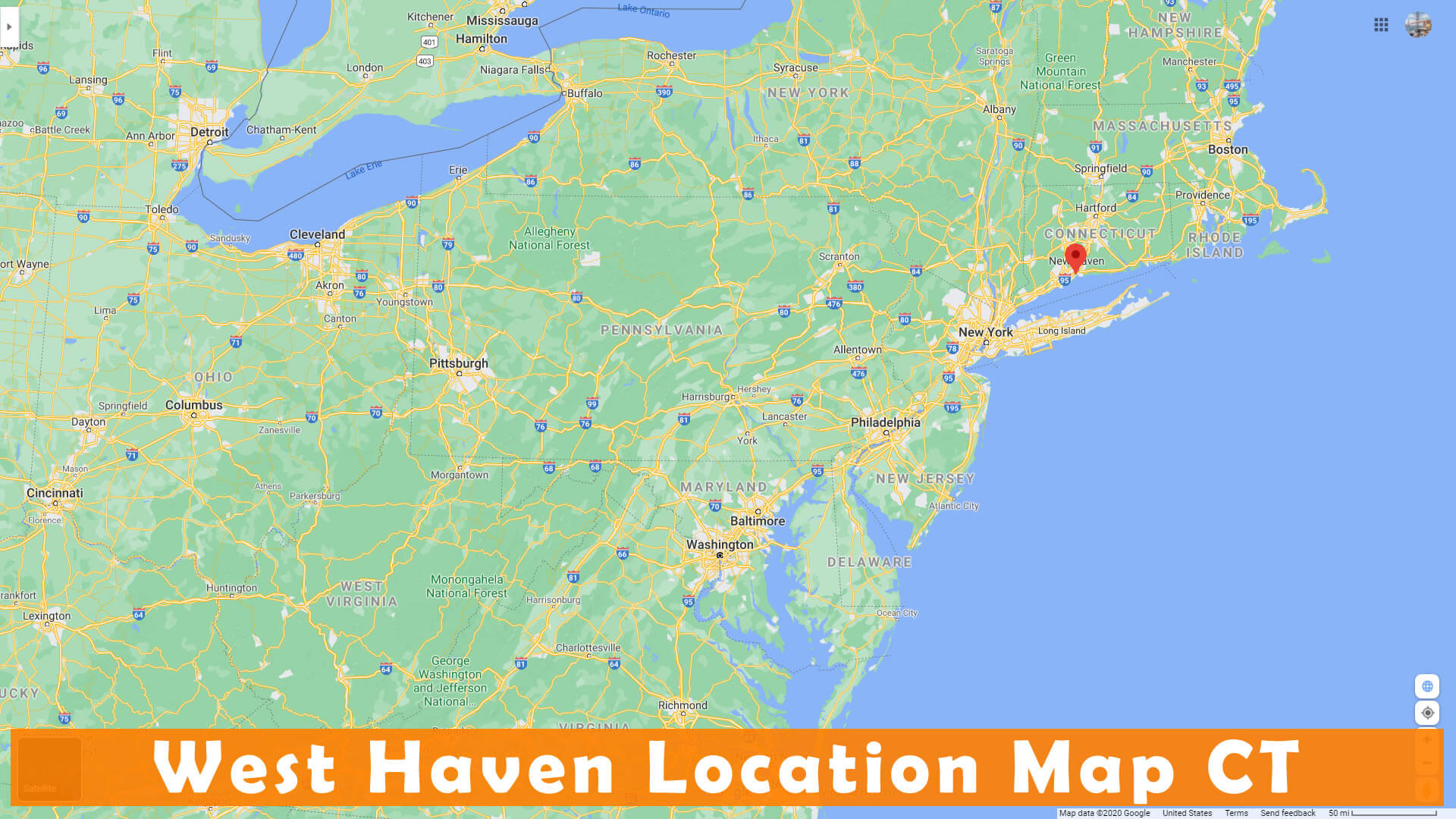 West Haven, Connecticut Map