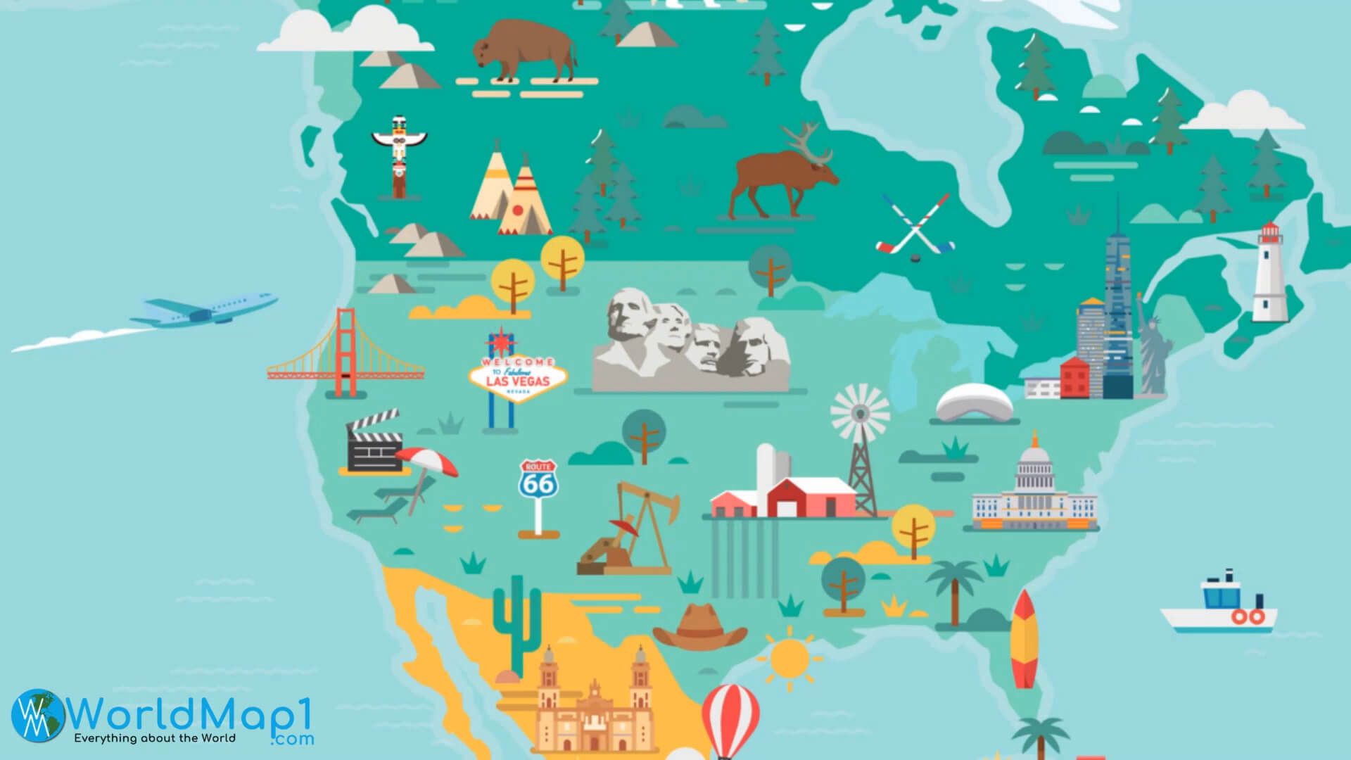 US Interstate Highway Map with Major Cities