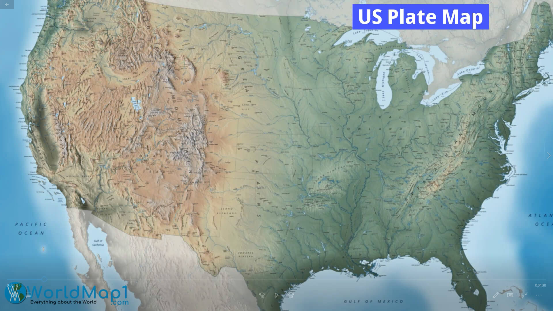 US Political Map with Capital Washington, Most Important Cit