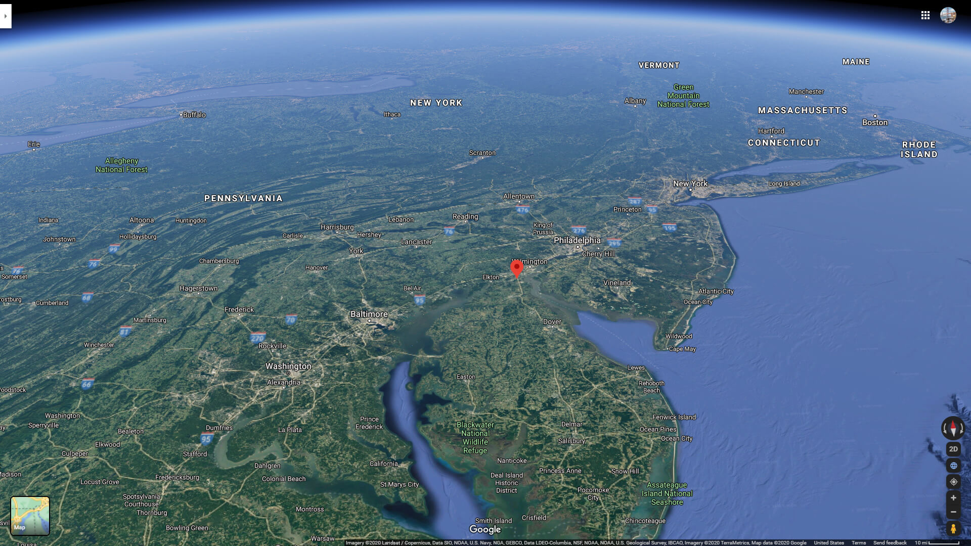 Bear Delaware Map - United States