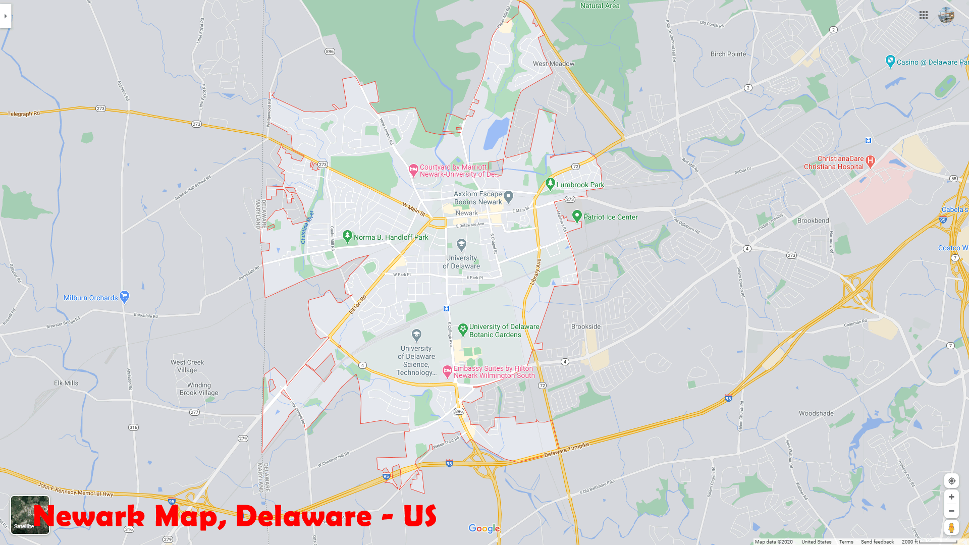 Newark Delaware Map - United States