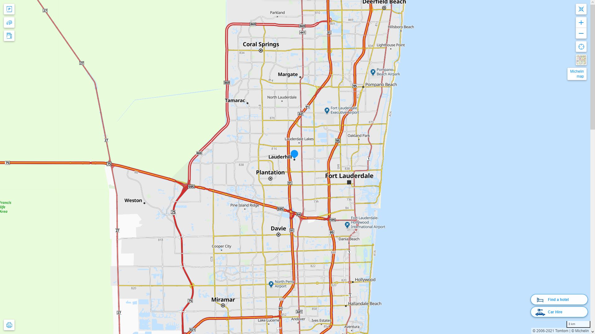 Lauderhill Florida Map - United States