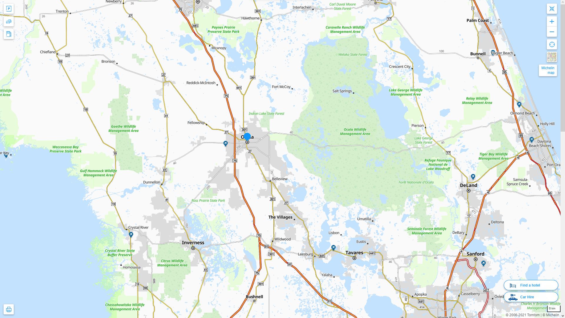 Ocala Florida Map - United States