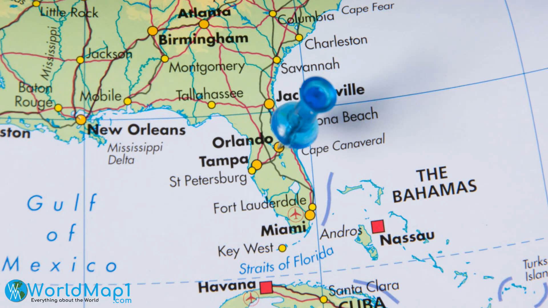 Florida Free Printable Map