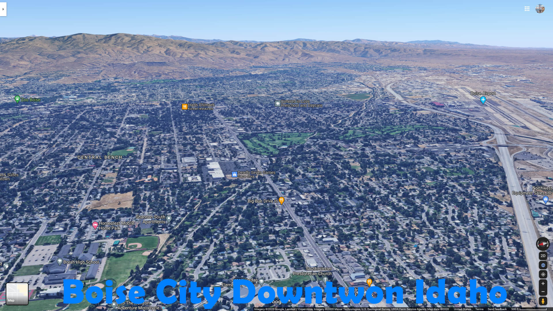 Boise City idaho Map - United States