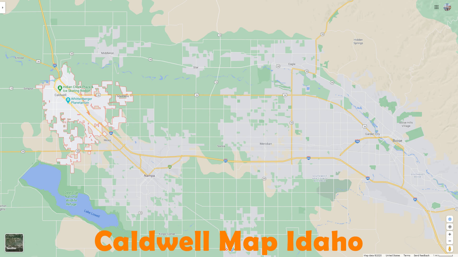 Caldwell idaho Map - United States