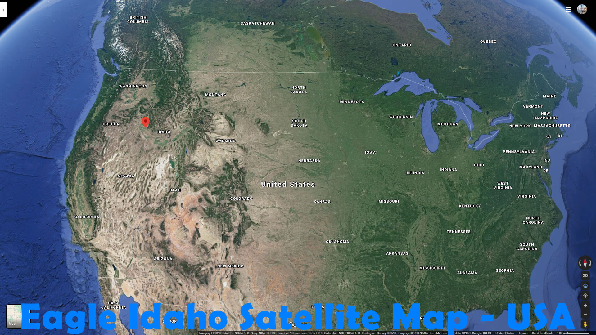 Eagle, Idaho Map