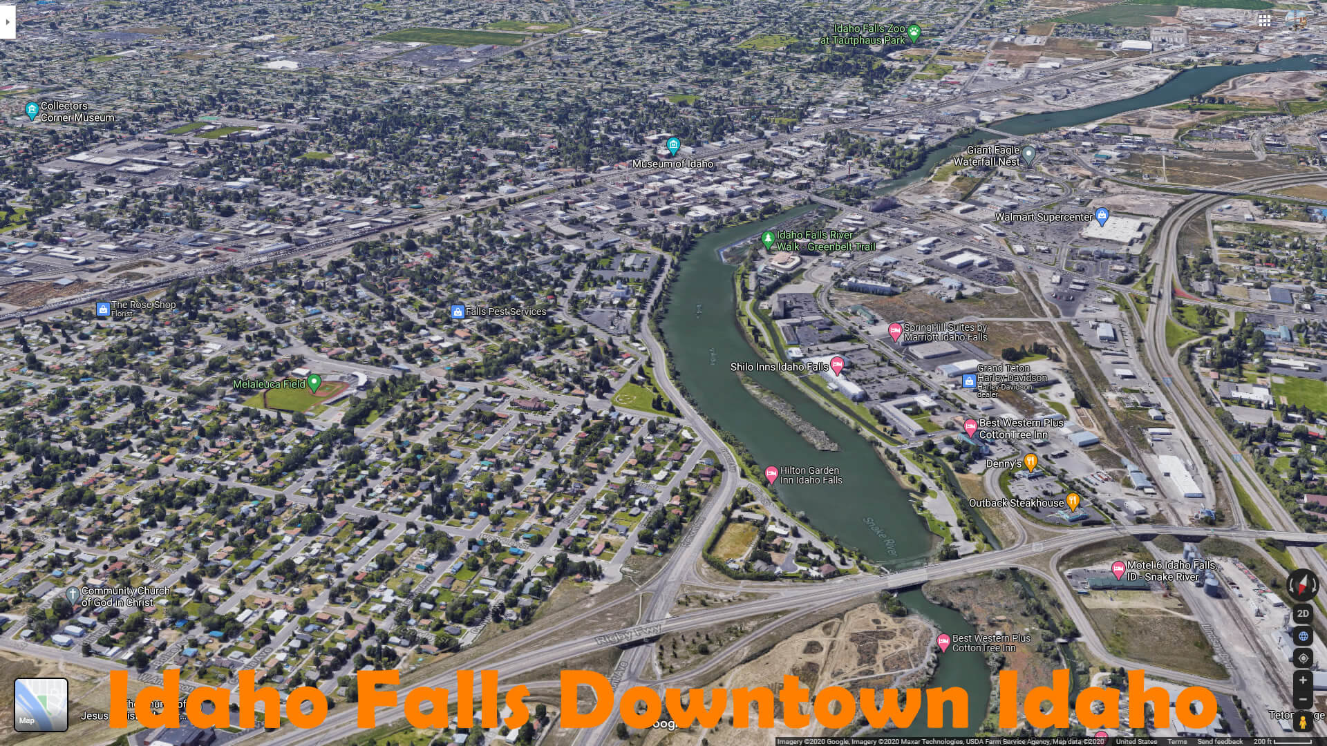 Idaho Falls, Idaho Map