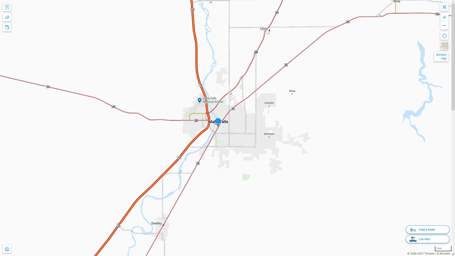 idaho Falls idaho Map - United States