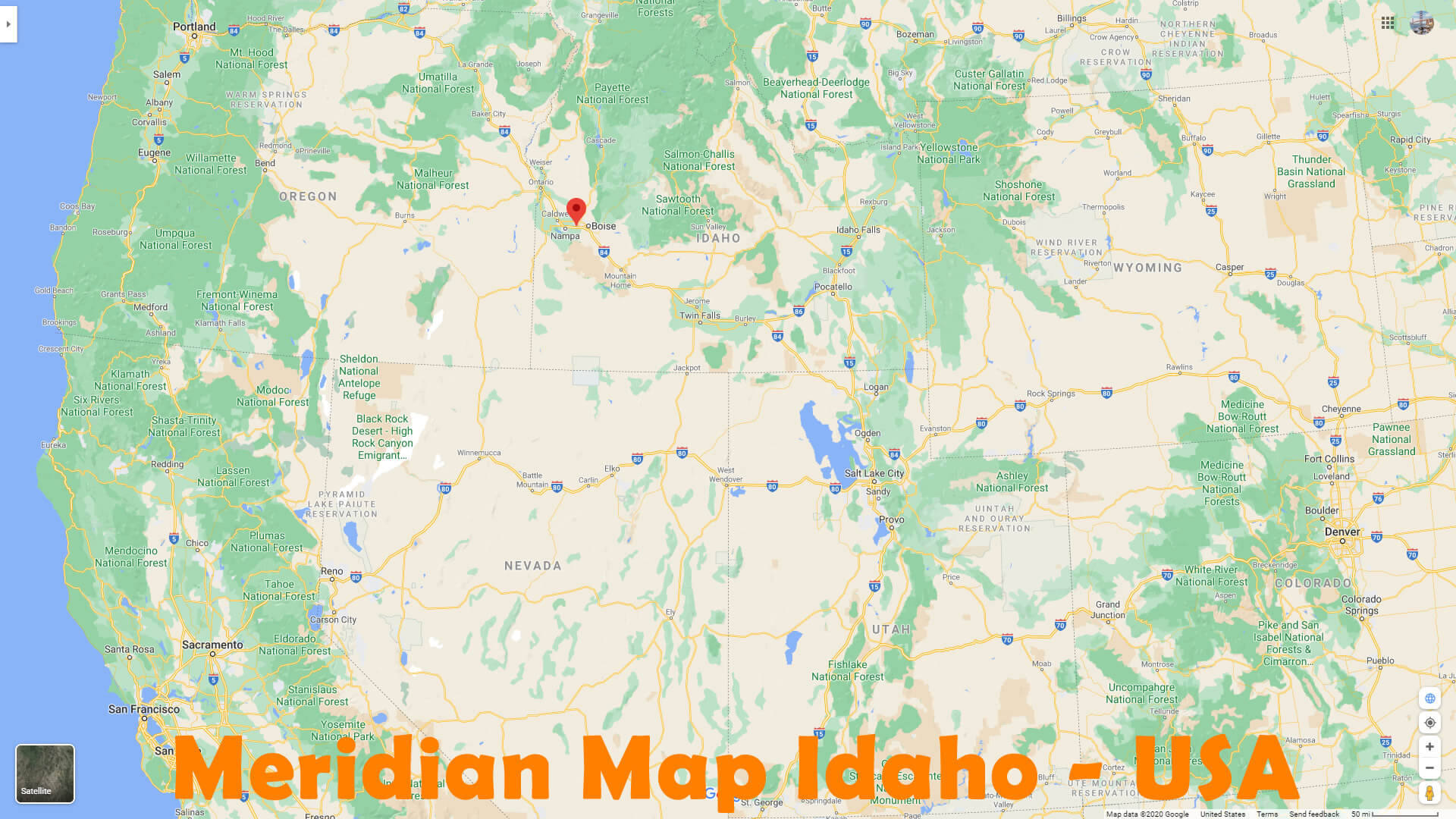 Meridian, Idaho Map