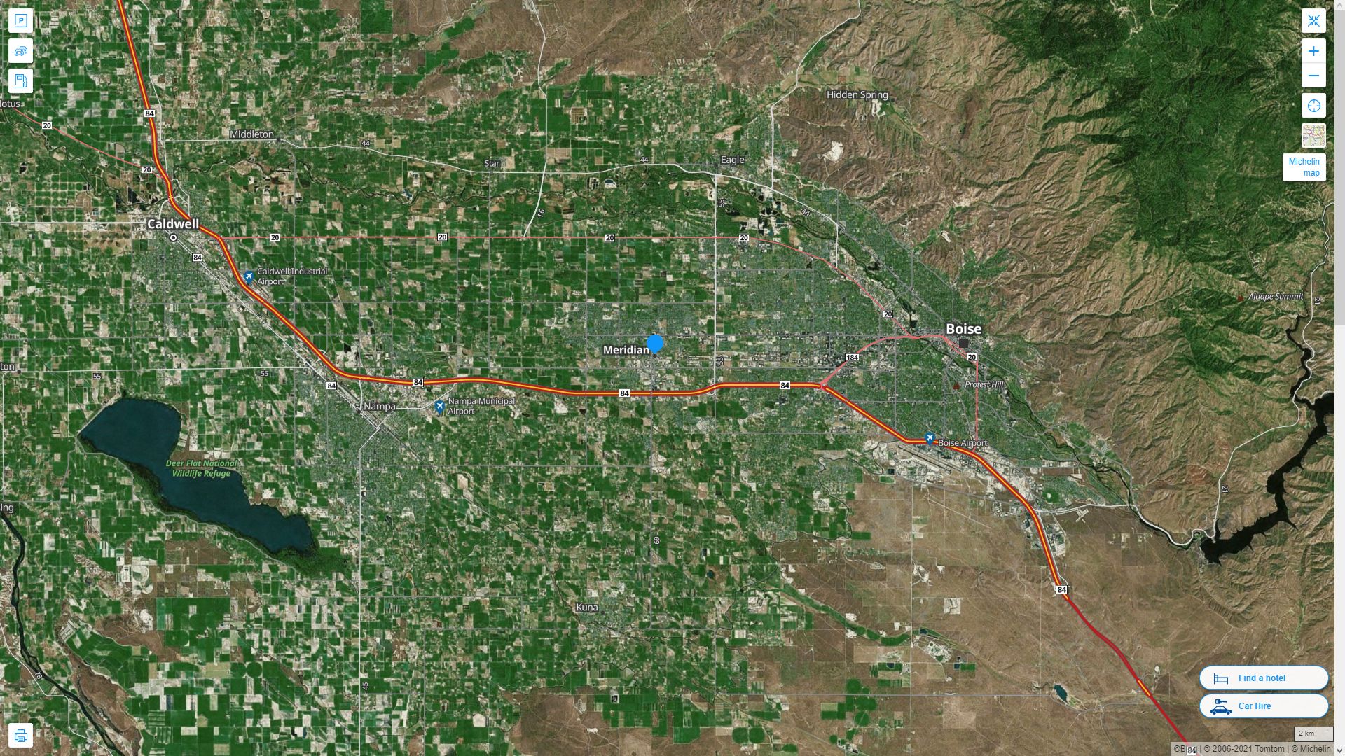Meridian, Idaho Map