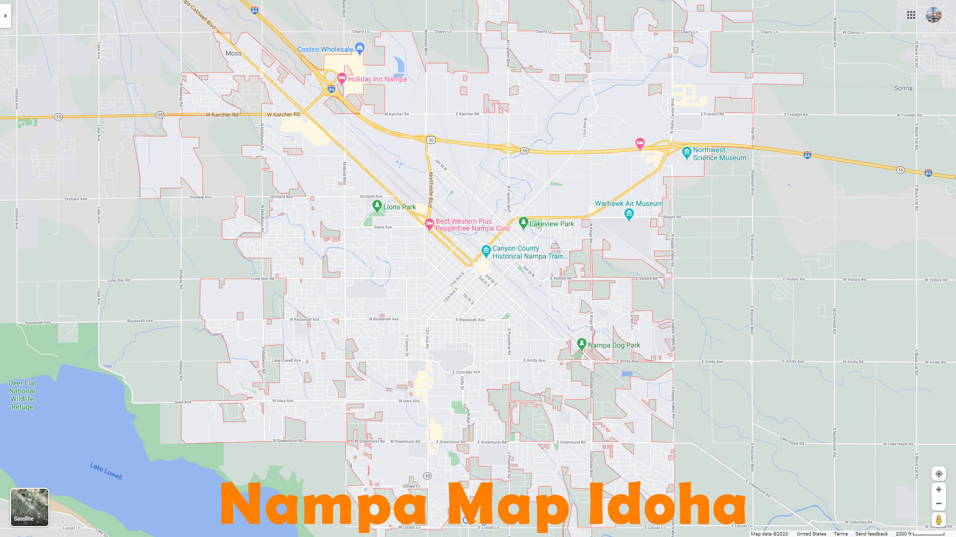 Nampa idaho Map - United States