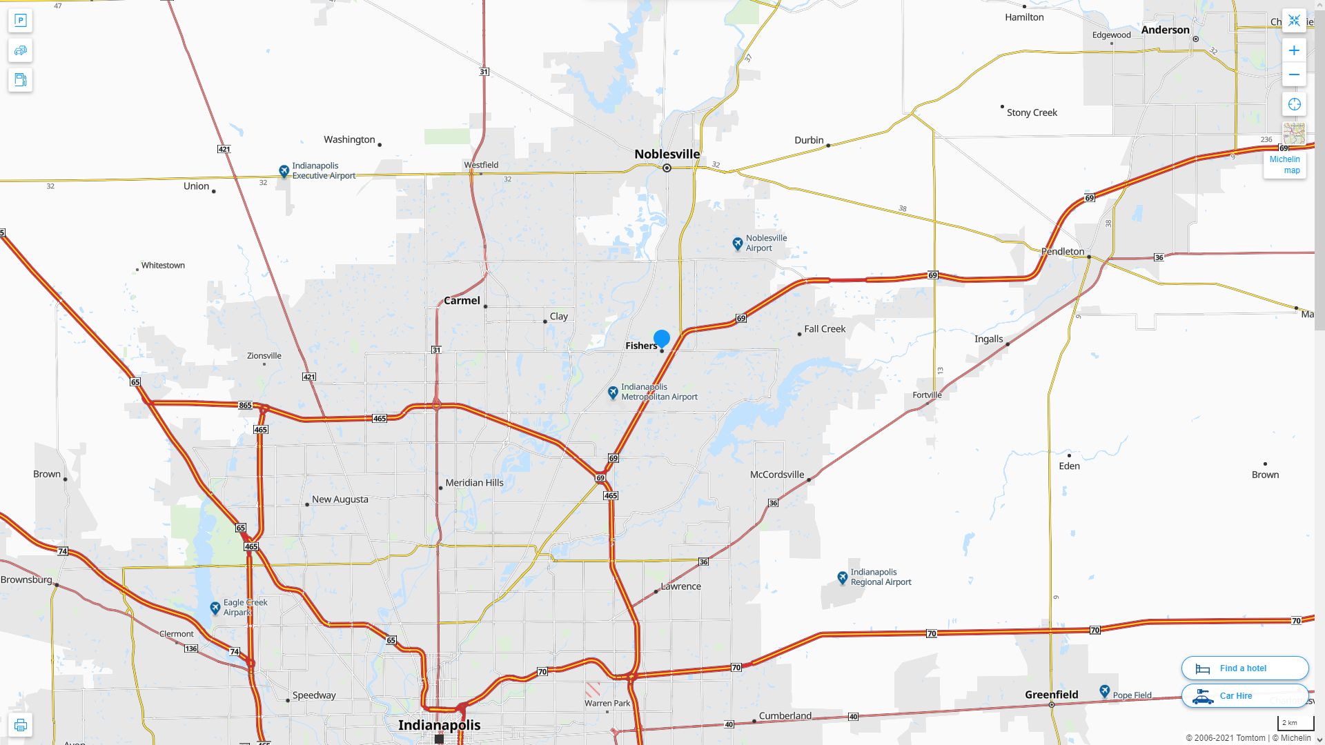 Fishers Indiana Map - United States