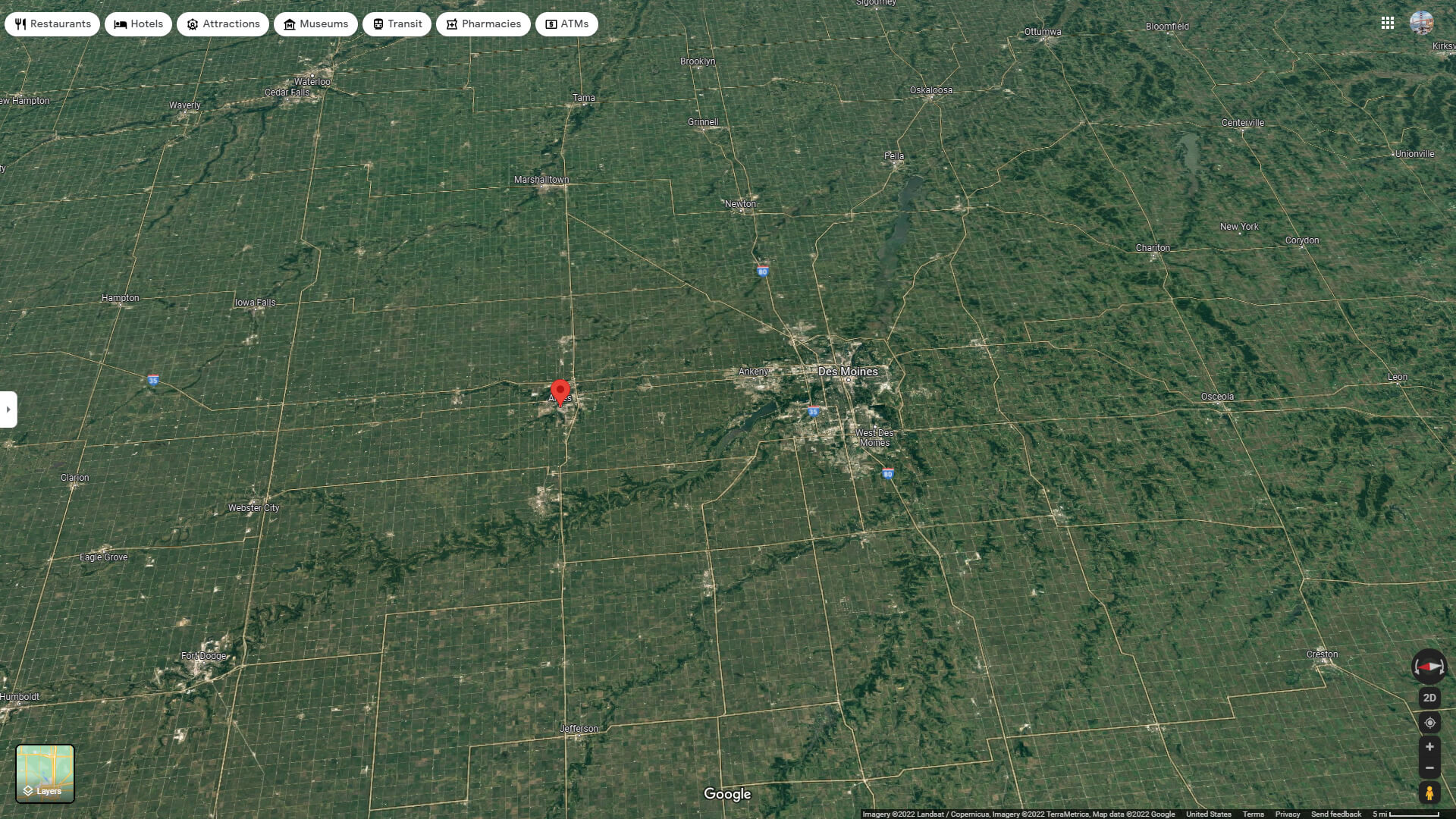 Ames iowa Map - United States