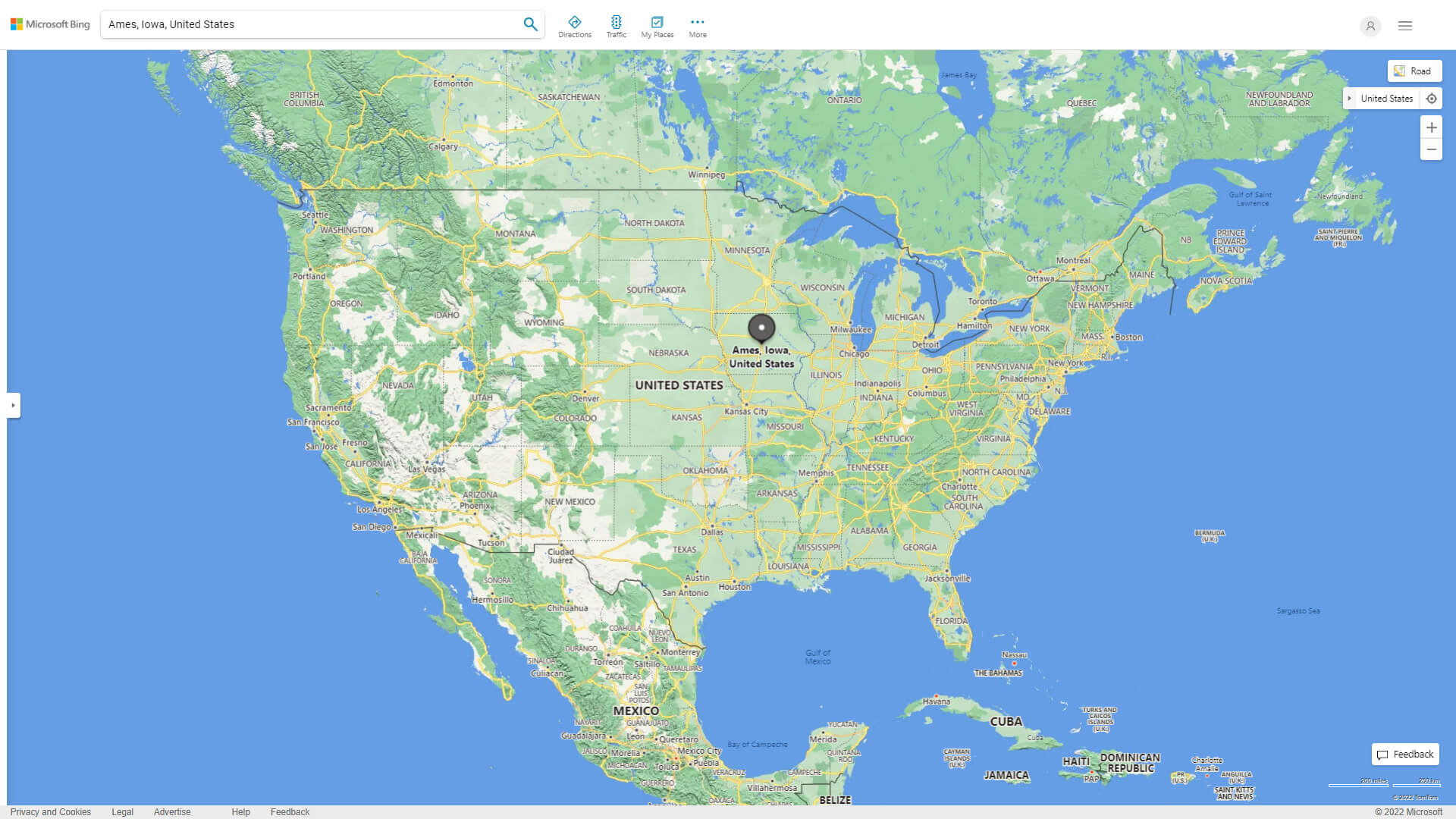 Ames iowa Map - United States