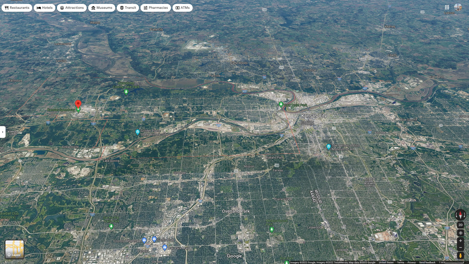 Kansas City Kansas Map - United States