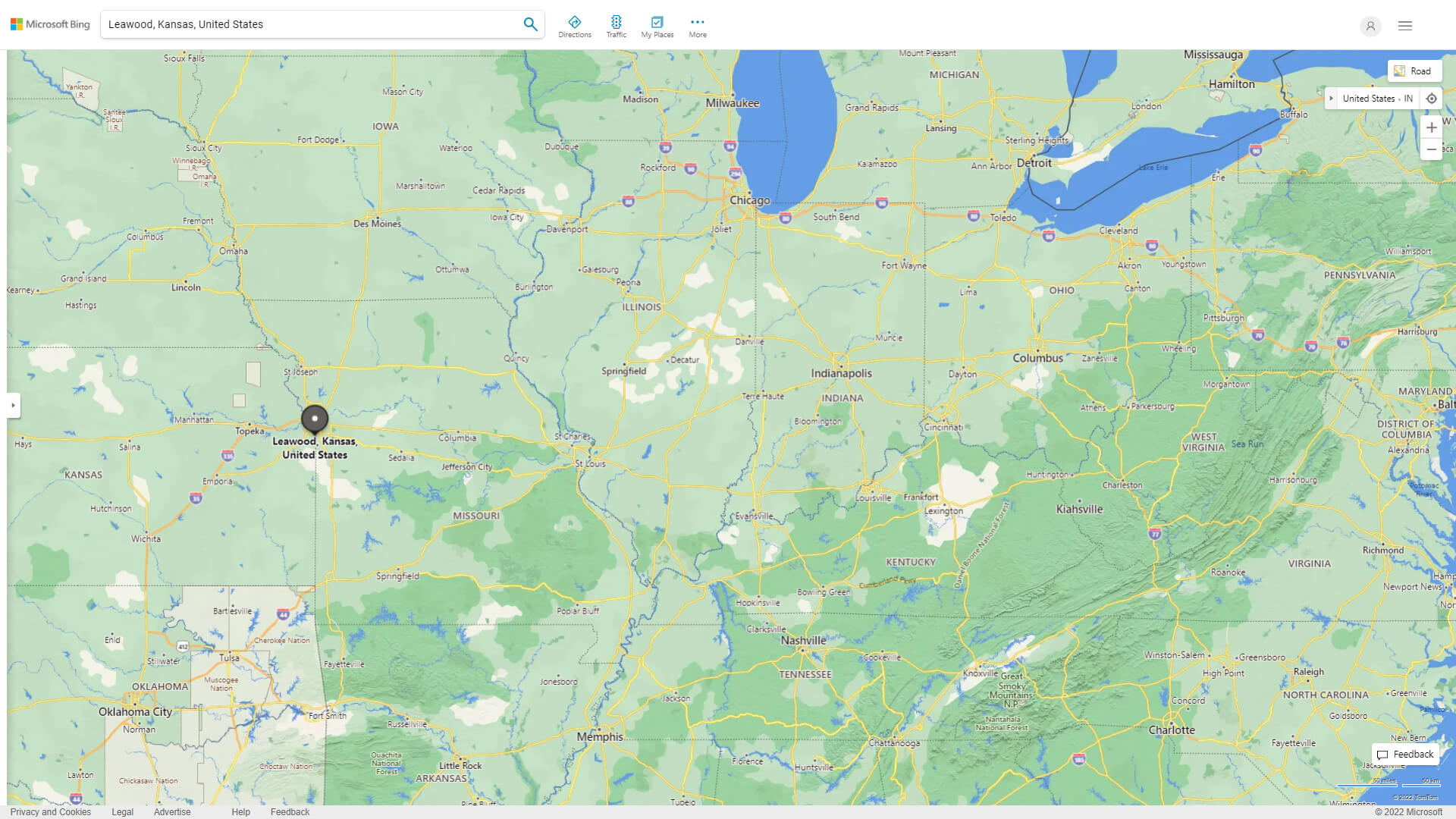 Leawood Kansas Map and Leawood Kansas Satellite Image