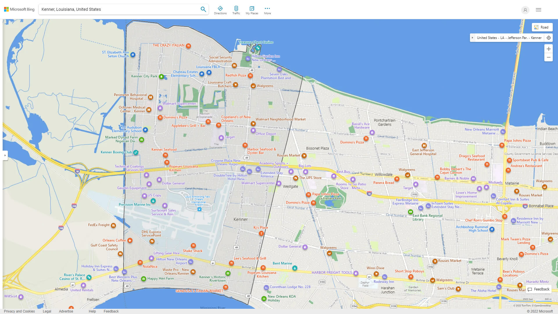 Kenner Louisiana Map - United States
