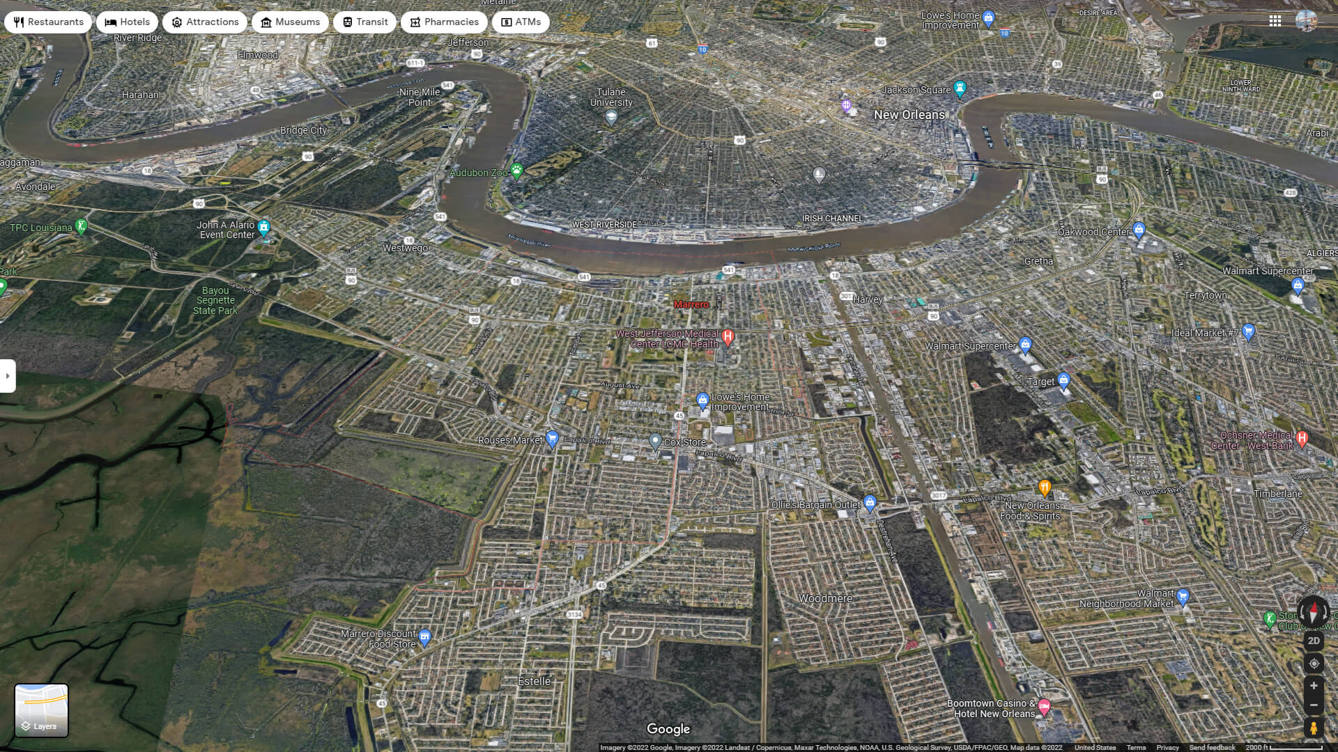 Marrero Louisiana Map - United States