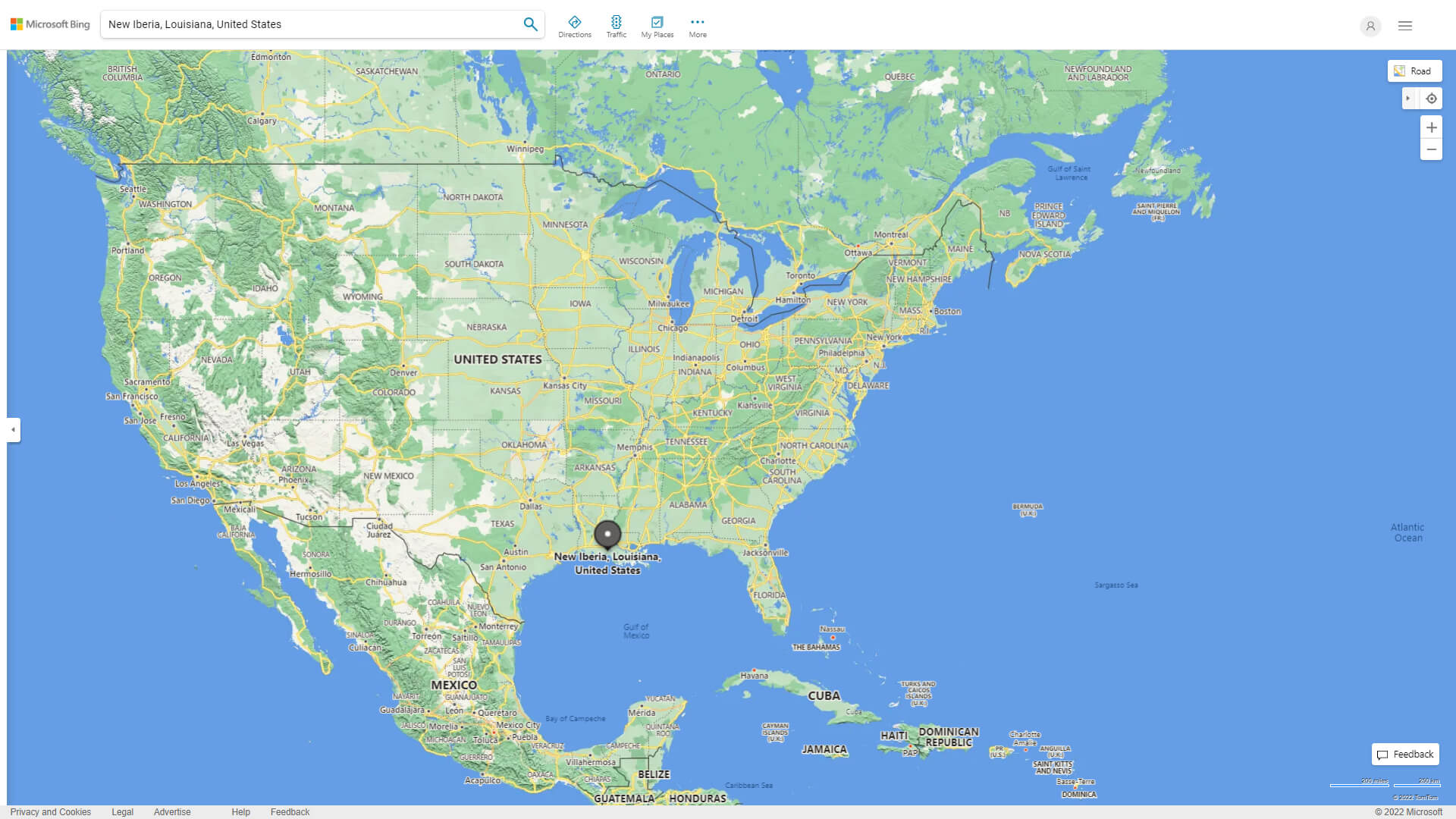 New iberia Louisiana Map - United States